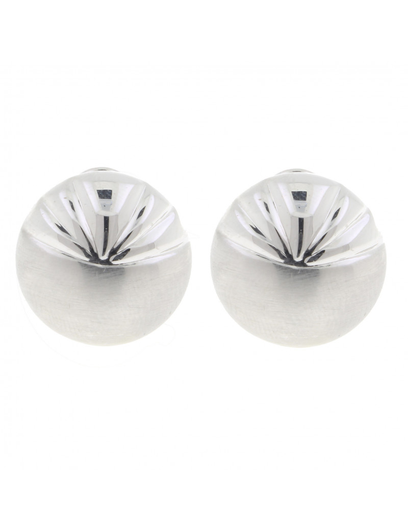 Pendientes Oro Redondos Mate y Brillo