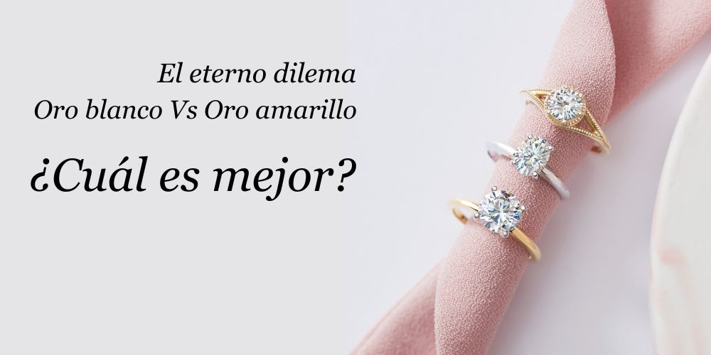 Anillo de compromiso en oro amarillo y oro blanco ¿Cuál elegir?