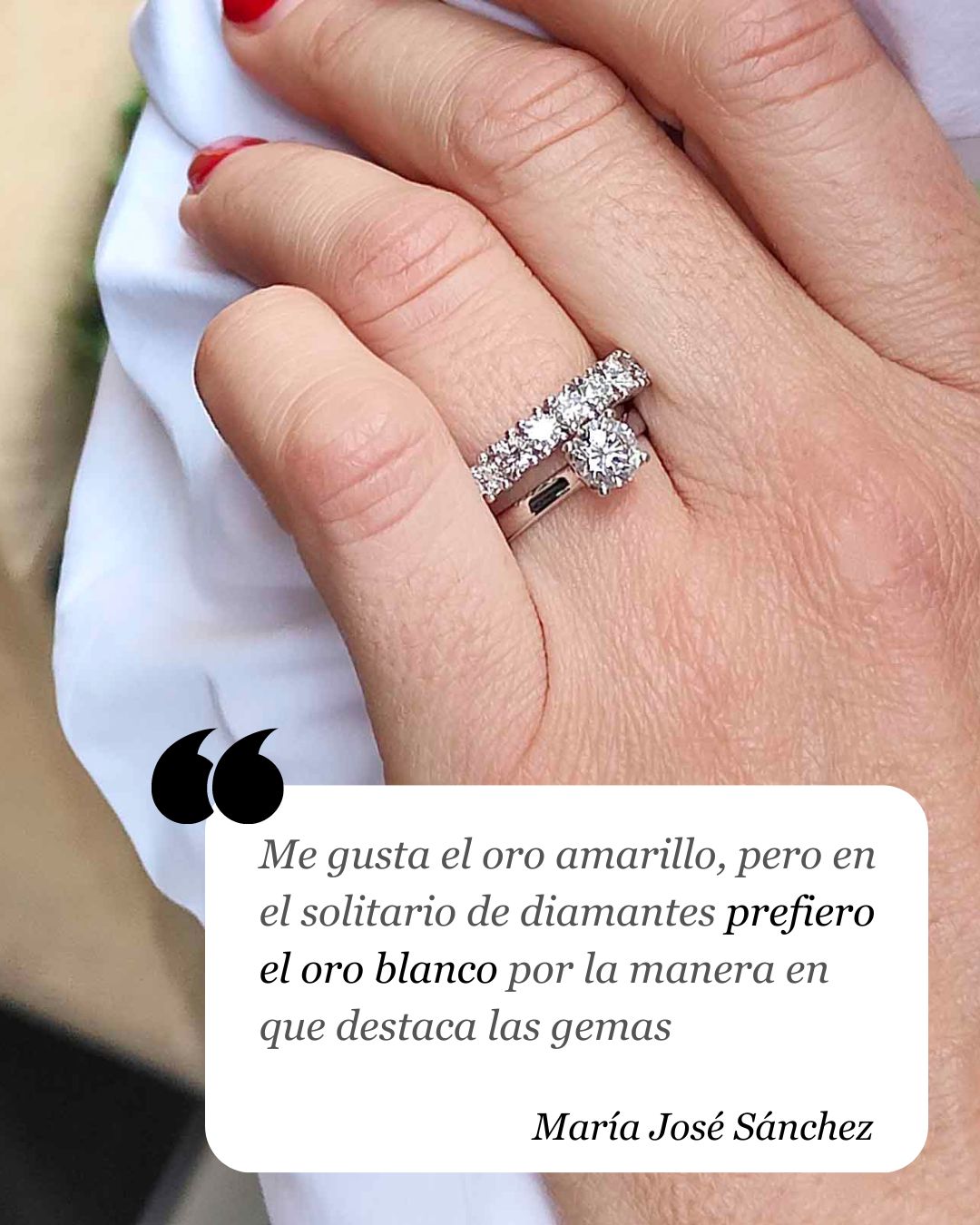 Anillo de compromiso en oro amarillo y oro blanco ¿Cuál elegir?